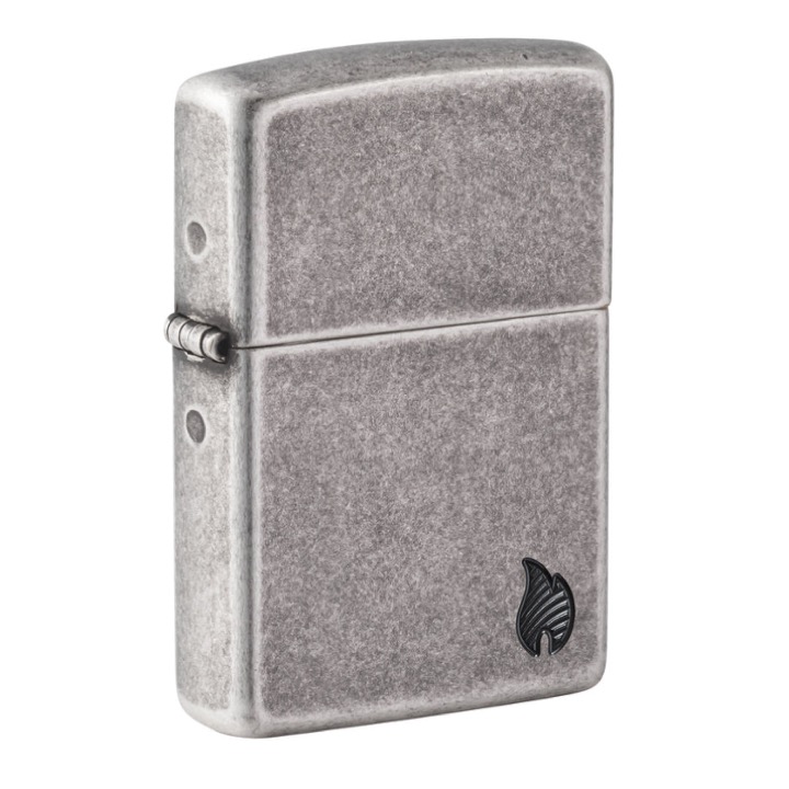 Armor® Antique Silver Flame Design - Zippo Singapore