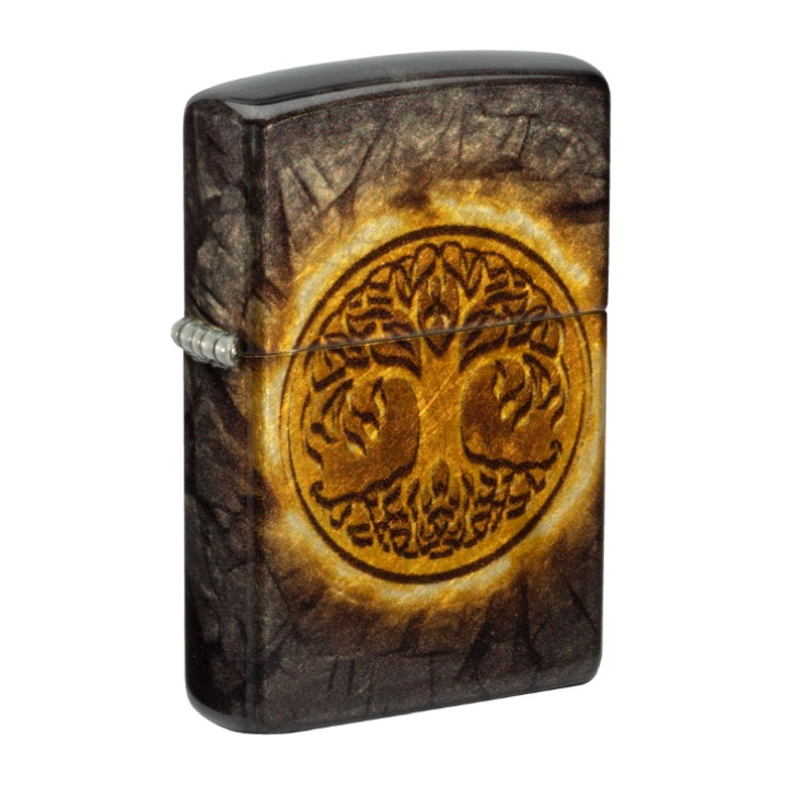 Gleaming Tree of Life Design - Zippo Singapore